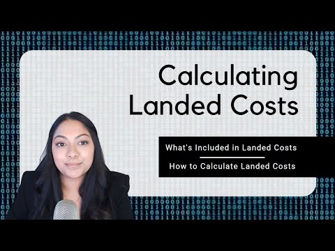 Landed Costs Calculation - Live Explainer