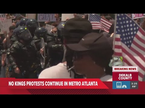 'Went downhill' Protesters tear-gassed at DeKalb protest speak