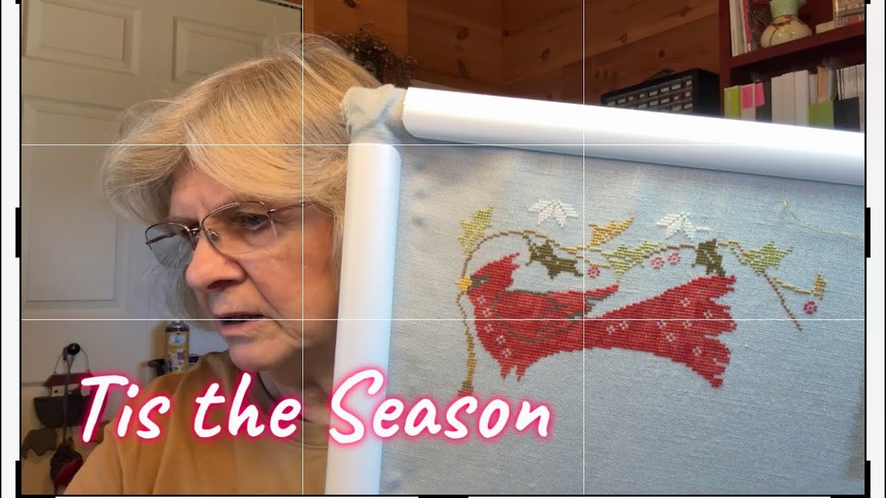 FLOSSTUBE #20..Crossstitching Lords Prayer..Lila's Studio..Prairie Schooler & Halloween wall hanging