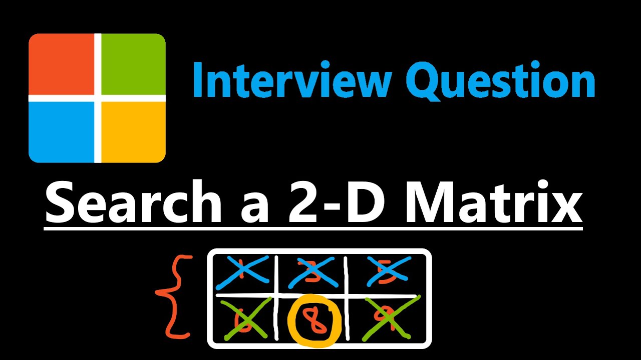 Search a 2D Matrix - Leetcode 74 - Python