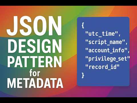 JSON Design Pattern: Enhancing Record Creation in FileMaker