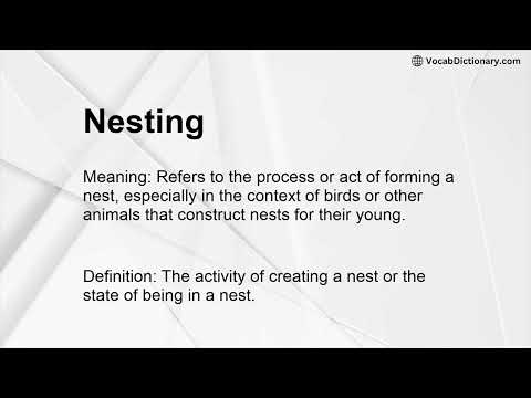 Nesting Meaning