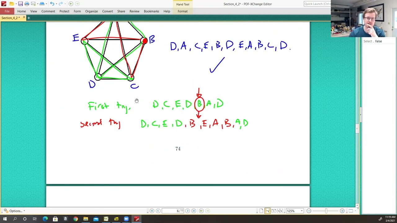 Paths and Circuits - Euler Circuit Algorithm