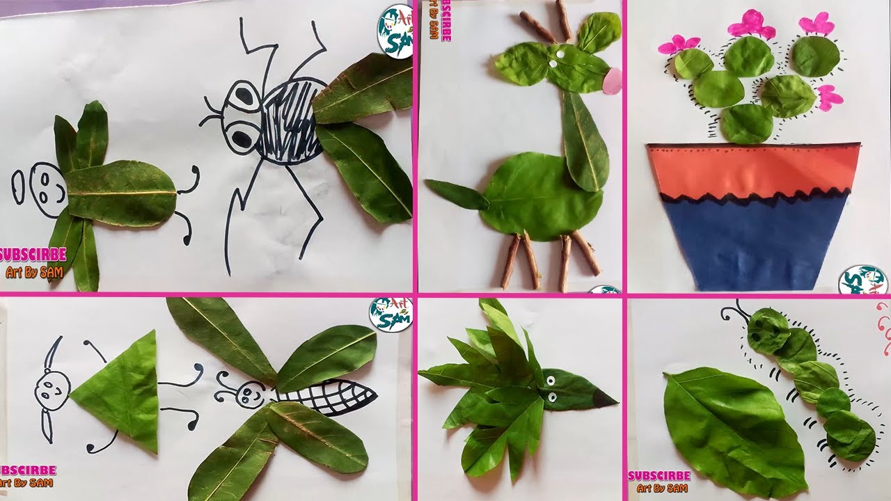 Creative Leaf Crafts || Easy Leaf Art || Create Unique Crafts With Leaves