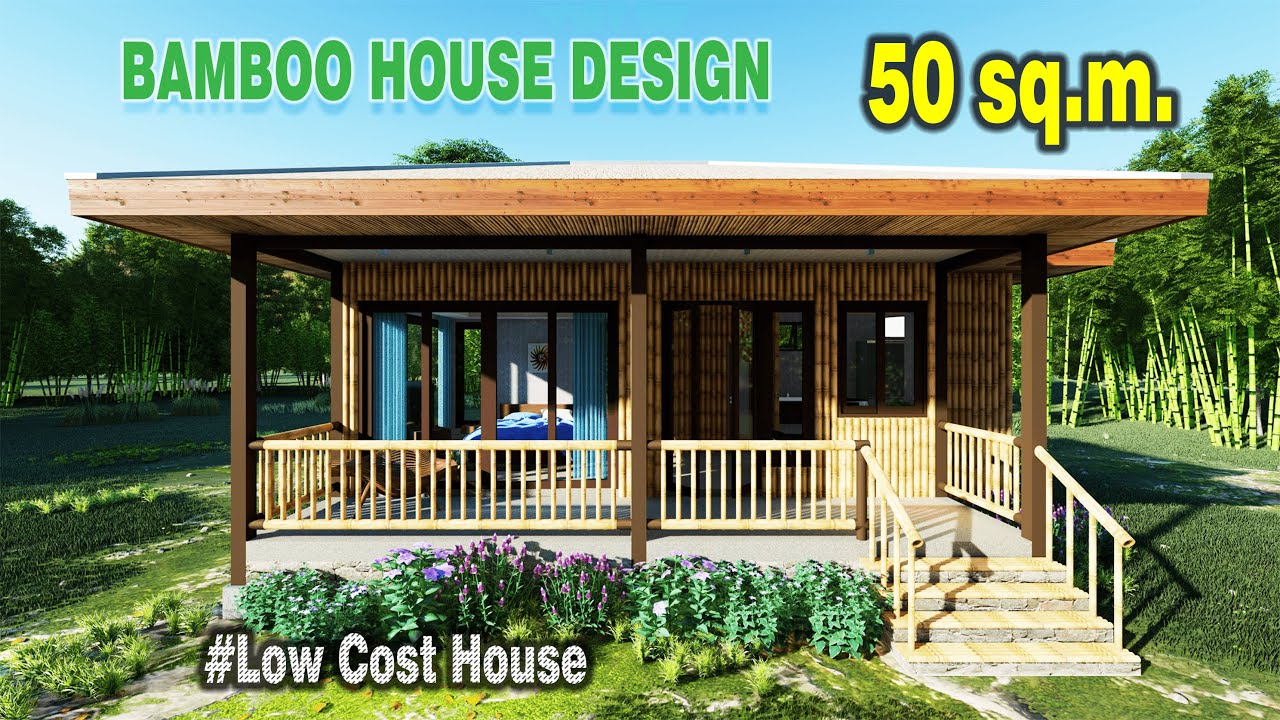 Modern Bamboo HOUSE DESIGN (Studio Type) | Exterior and Interior Animation