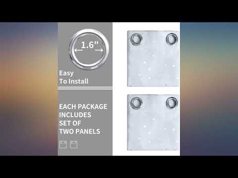 BGment Kids Blackout Curtains for Bedroom - Grommet Thermal Insulated Silver Star review