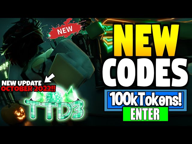 Roblox TTD 3 codes (November 2022): Free Tokens