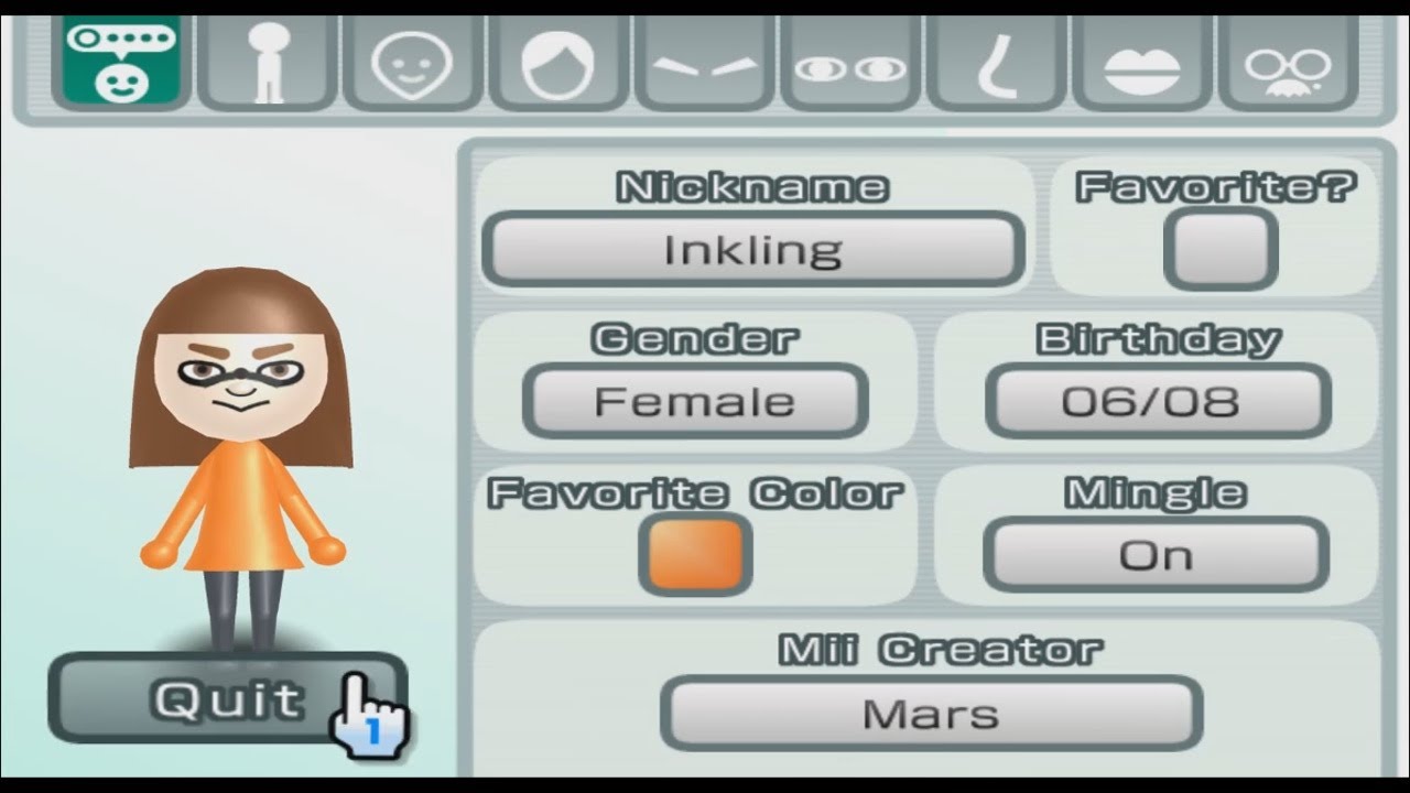 Inkling Girl - Splatoon - Mii 573