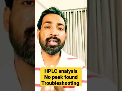 HPLC analysis. No peak found. #hplc #troubleshooting #qualitycontrol #pharmaceutical