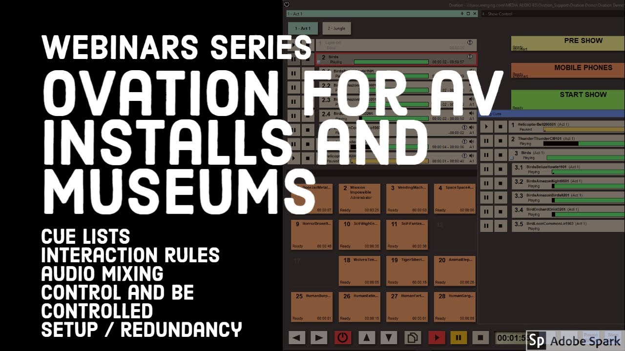 Ovation – perfect, flexible show synchroniser and playout system for AV installs and Museums