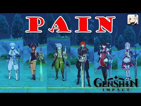 True PAIN - when you have no Claymore in Party | Genshin Impact #Shorts