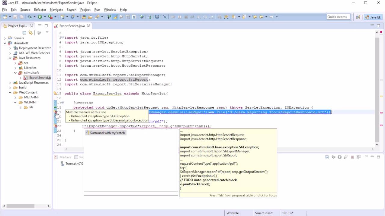 Java Reporting Tools: Export to PDF and Showing Dashboards Report - [Shot on version 2016.1]