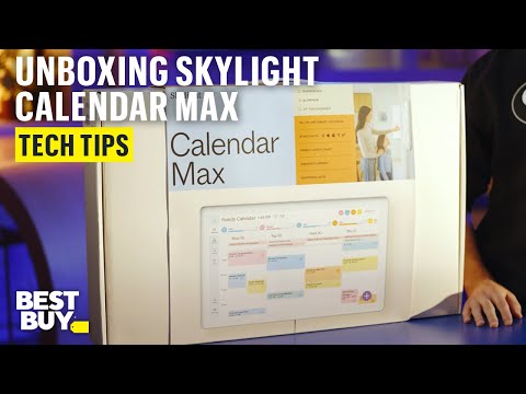 Unboxing the Skylight Calendar Max Touchscreen Smart Calendar – Tech Tips from Best Buy