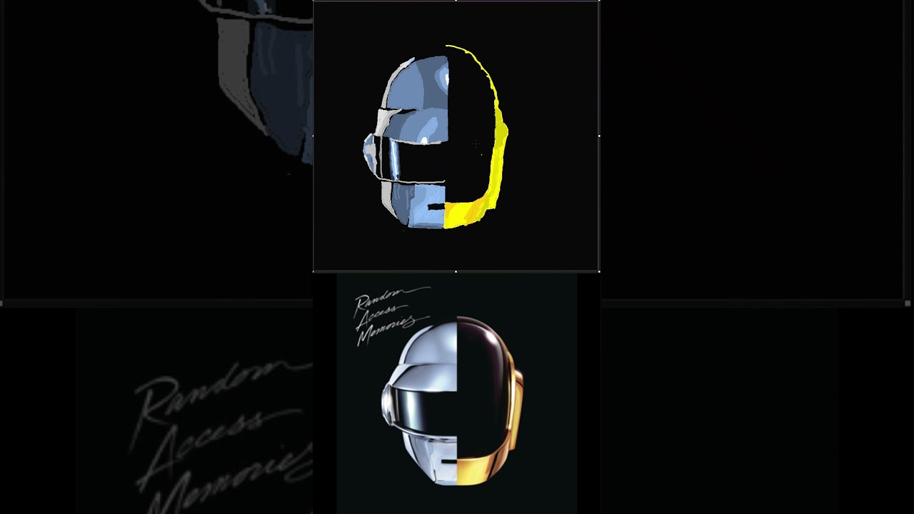 Drawing Random Access Memories by Daftpunk in MS Paint #daftpunk #electronicmusic #aroundtheworld