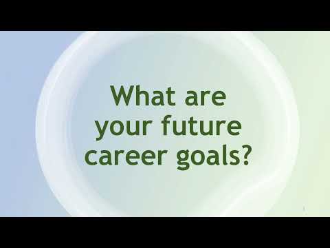 What are your future career goals?