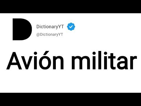Avión militar Meaning in English