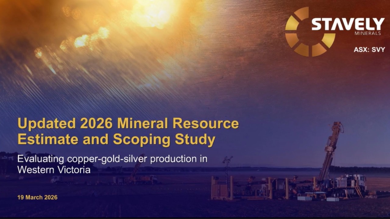 Investor Webinar - Stavely Minerals (ASX:SVY)