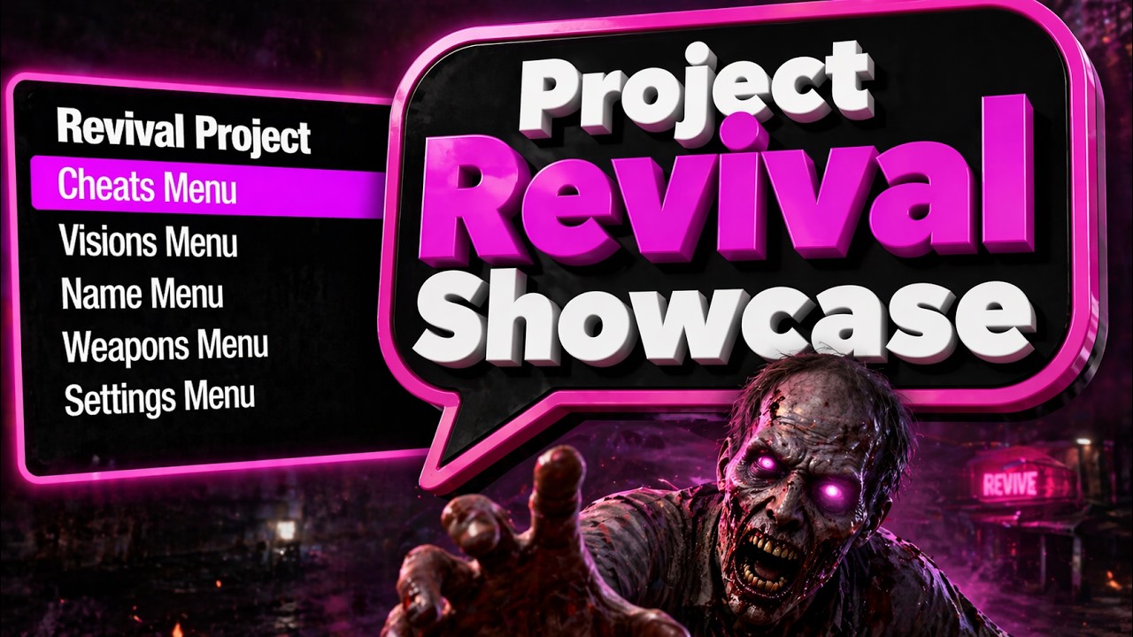 BO1 | TU11 | Project Revival | Zombies | Mod Menu | (RGH/2026) + Download