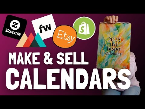 Print on Demand Calendars to Sell on Etsy, Shopify, Fourthwall & Zazzle