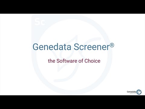 Genedata Screener - Unify Analysis into One Platform
