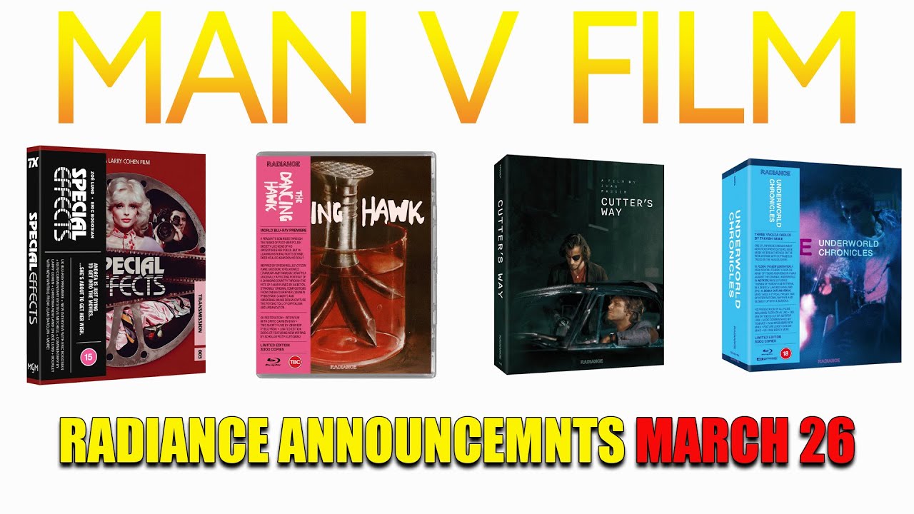 Radiance Films March 2026 Announcements | Cutter’s Way 4K, Miike Set & Special Effects