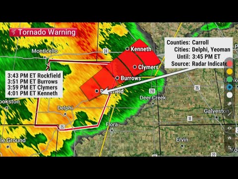 Severe weather moves through the area