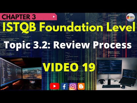 ISTQB Foundation Level | CH#3: Static Testing | Topic 3.2: Review Process | Video 19 |