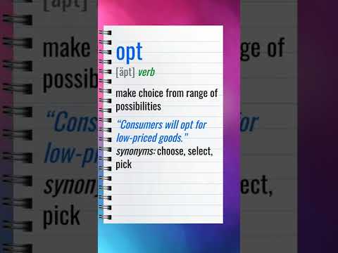 OPT (C1 Advanced) Learn English Vocabulary