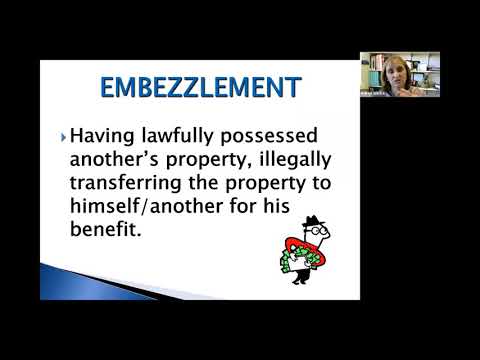 Criminal Law Chapter 11 Taking of Property Crimes