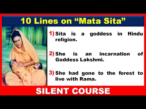 10 Lines on Sita | 10 Lines About Sita Mata | Few Lines About Mata Sita In English