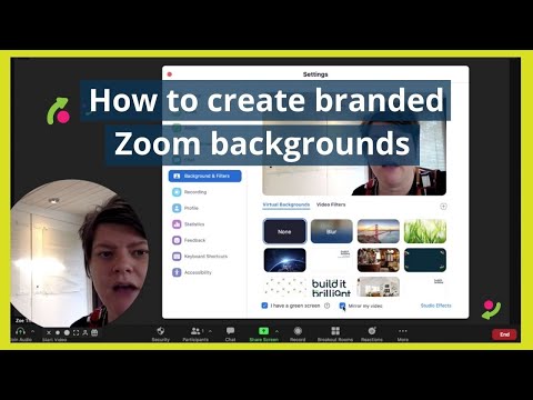How to create branded Zoom Backgrounds