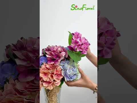 Faux Hydrangea Flowers with Realistic Veins | Artificial Floral Decor#artificialflowers
