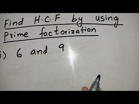 Find hcf by using prime Factorization|| HCF of 6,9 punjab textbook #viral #youtube