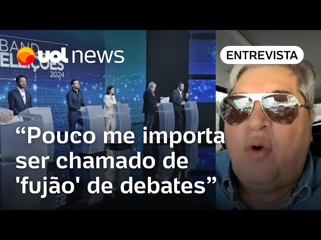 Datena chama debate de 'palhaçada' e atribui desistência à campanha