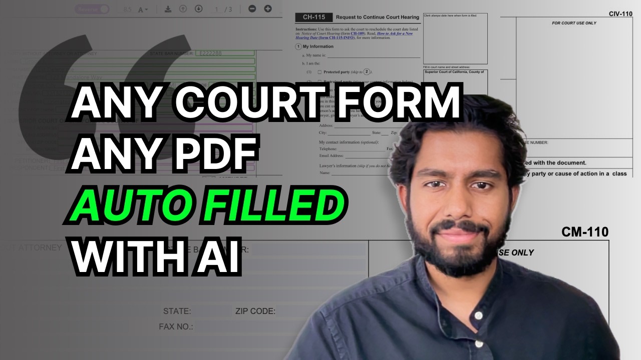 Fill Any Court Forms Any PDFs With This AI Tool