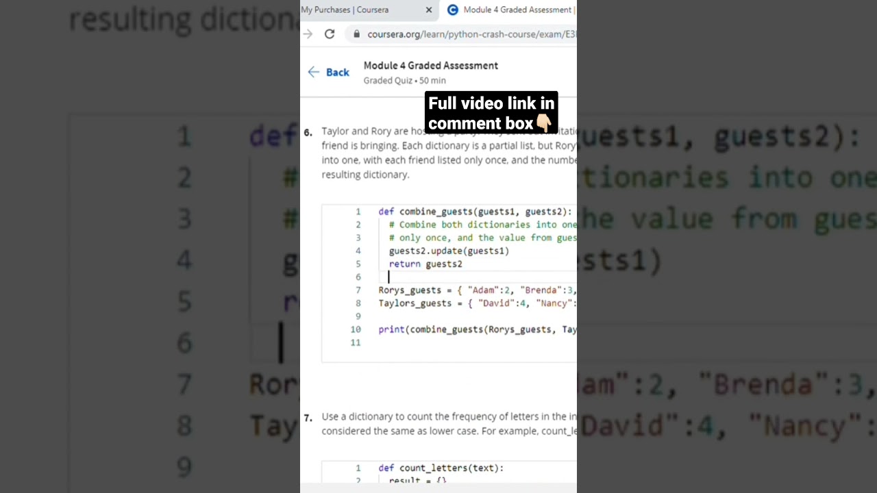 Google Crash Course on Python Answers | Week 4 | Graded Assessment | Practice Quiz
