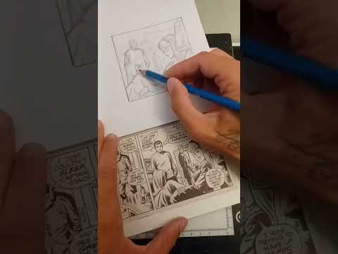 Copying a comic panel by the incredible John Romita 🖌