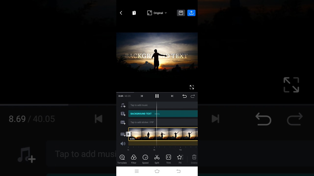 How To Text Behind The Object Tutorial In Vn Video Editor | Blending Tutorial #shorts