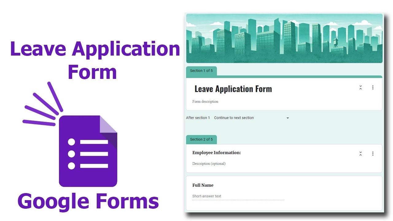 How to create Leave Application Form using Google Forms