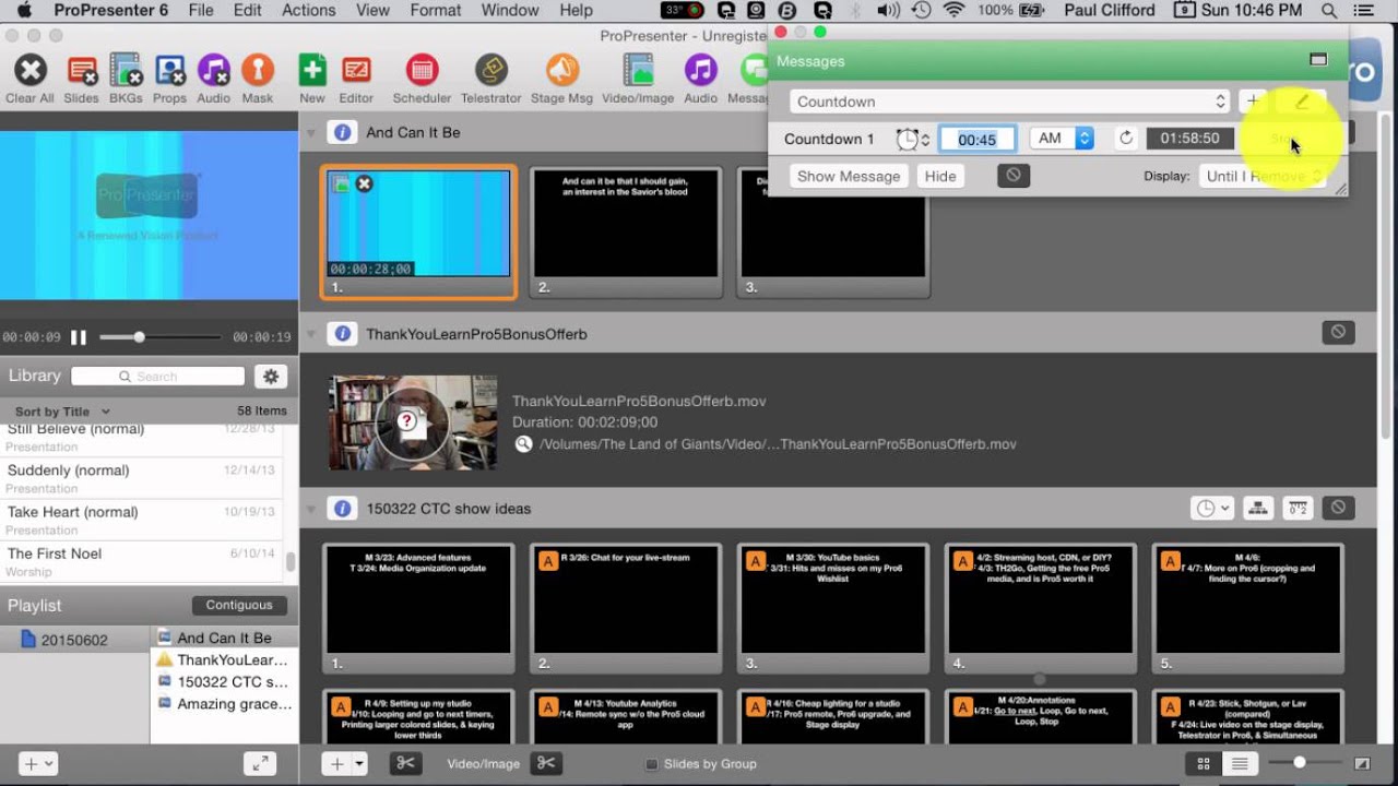 ProPresenter 6 Tutorial  The Scheduler