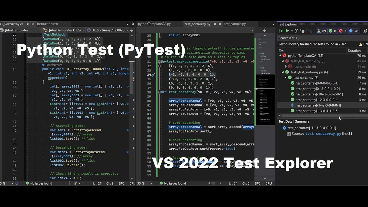 How to Python Test with Visual Studio