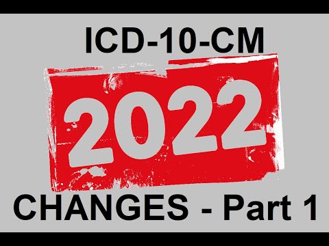 ICD-10-CM: 2022 Code Changes