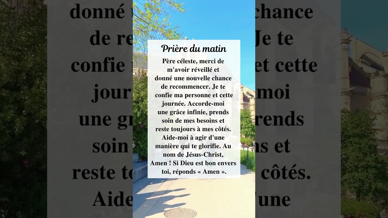 🇧🇪 Prière du matin #Prière  #catholique  #chretien #france #dieu