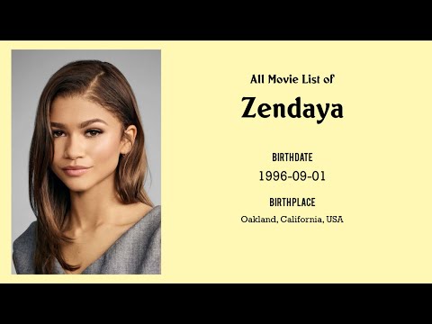 Zendaya Movies list Zendaya| Filmography of Zendaya