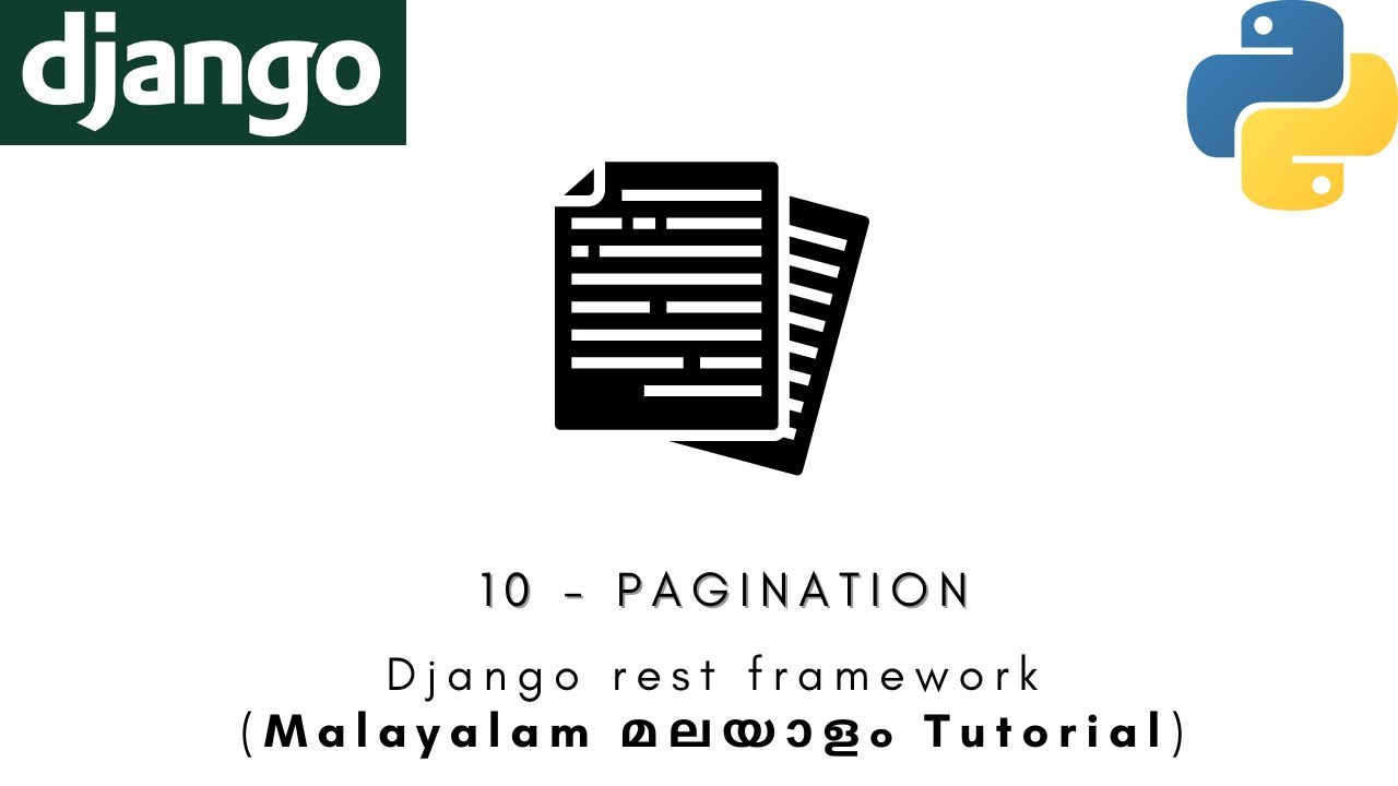 Django Rest Framework | MALAYALAM TUTORIAL | 10 - Pagination | Python Web Framework