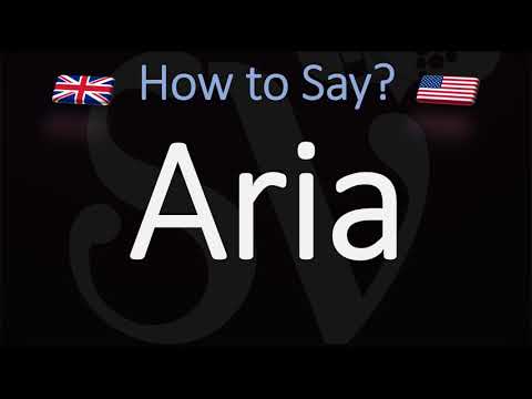 How to Pronounce Aria? (CORRECTLY)? | Name Meaning (& Pronunciation