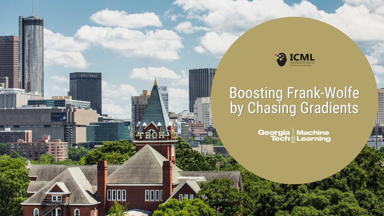 Boosting Frank-Wolfe by Chasing Gradients