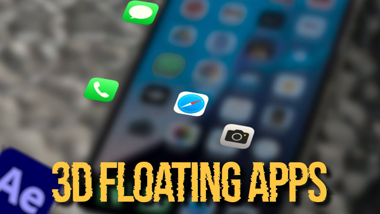 3D Floating App Icons Effect in After Effects