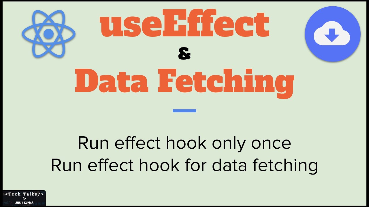 How to use useEffect hook for data fetching | how to run useEffect once | React Hooks Tutorial 6