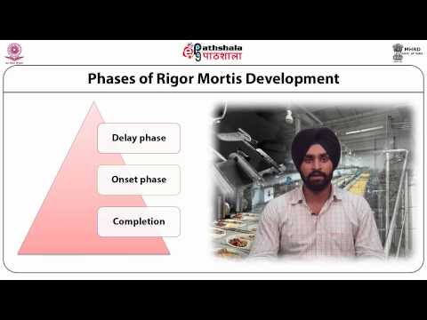 Post mortem muscle chemistry-rigor mortis & aging of meat